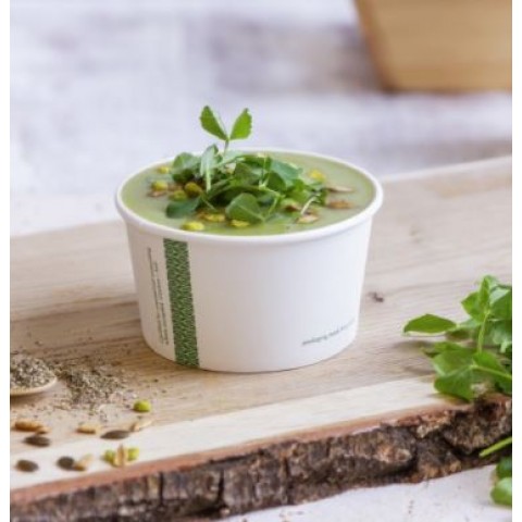 Vegware Compostable 12oz Takeaway Soup/Ice Cream Containers